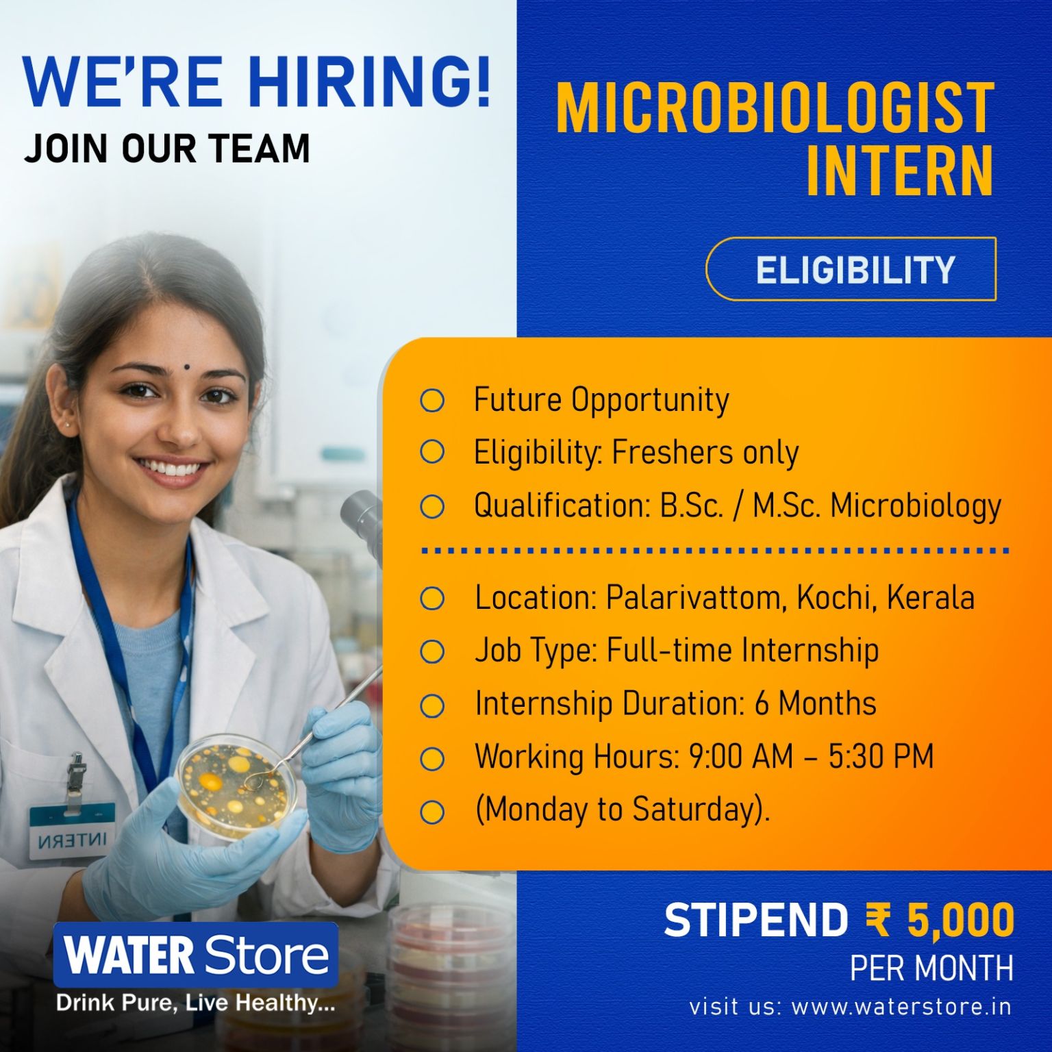 Microbiologist Intern – Water Solutions - FoodTechSafety
